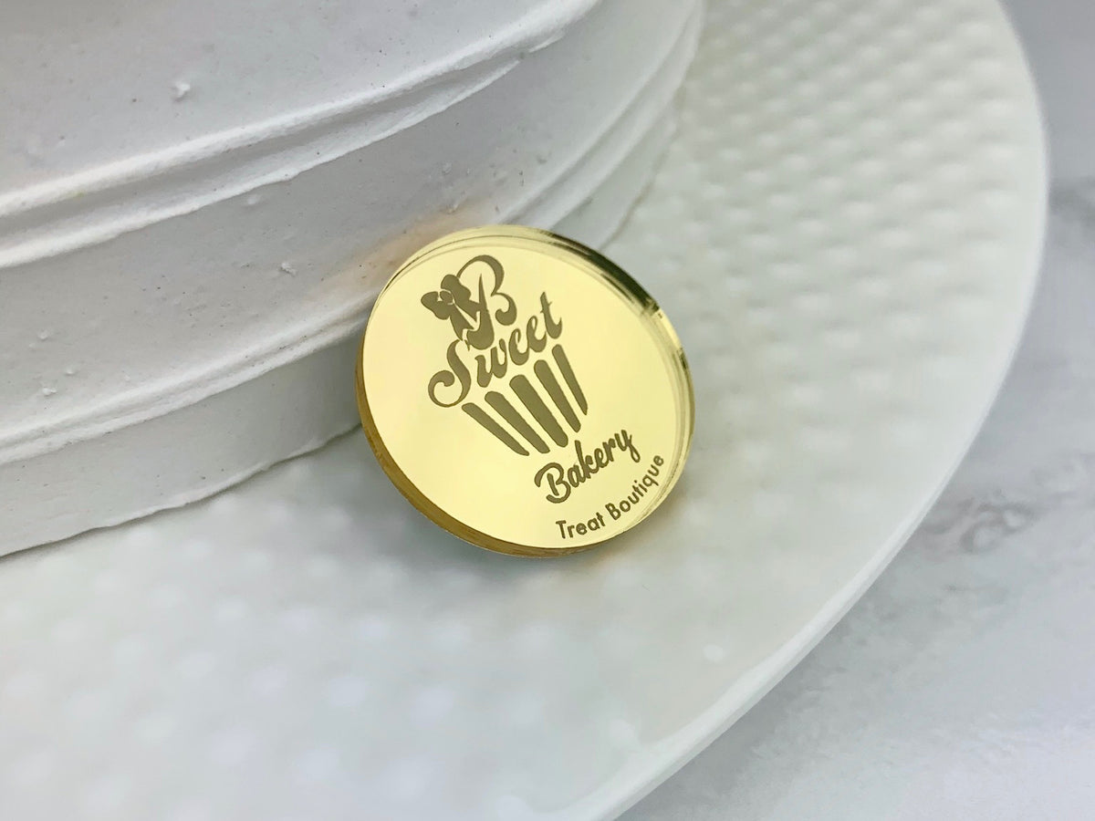 Baker's Custom Logo Cake Coin – Occasional Paper Cuts