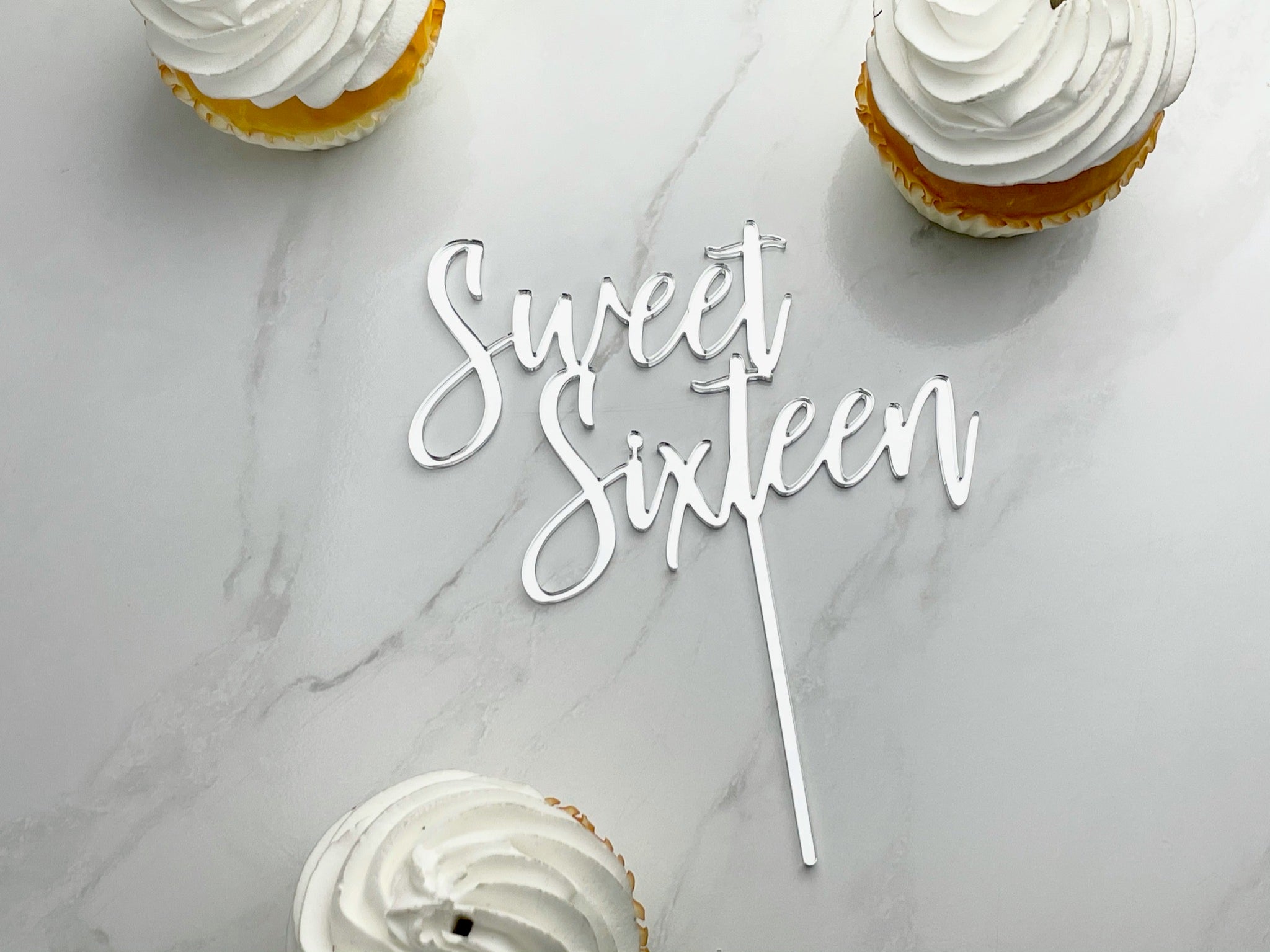 Sweet Sixteen Cake Toppers Sweet 16th Birthday Party 25 Pcs Cake