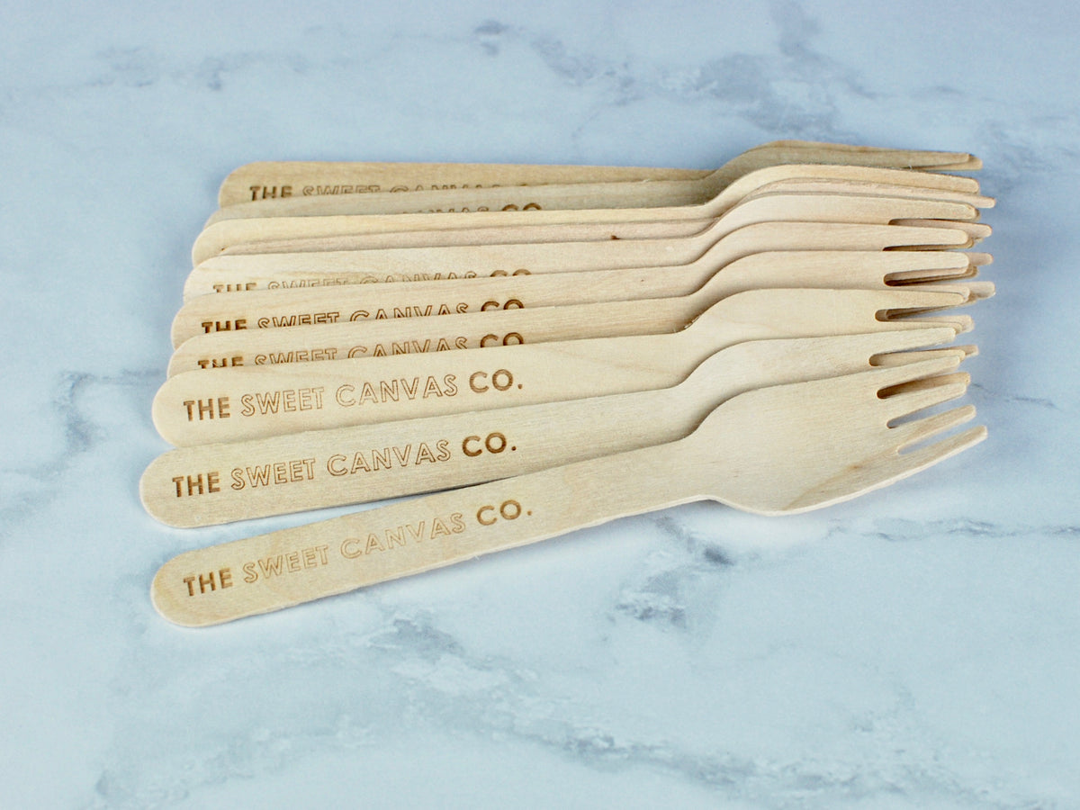 Custom Wood Engraved 6" Fork – Occasional Paper Cuts